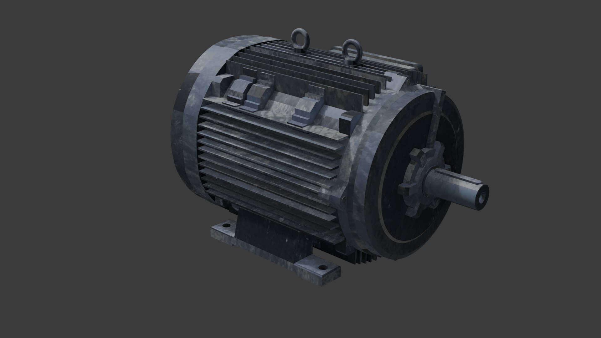 Big Electrical Motor 3D Model - TurboSquid 2288296