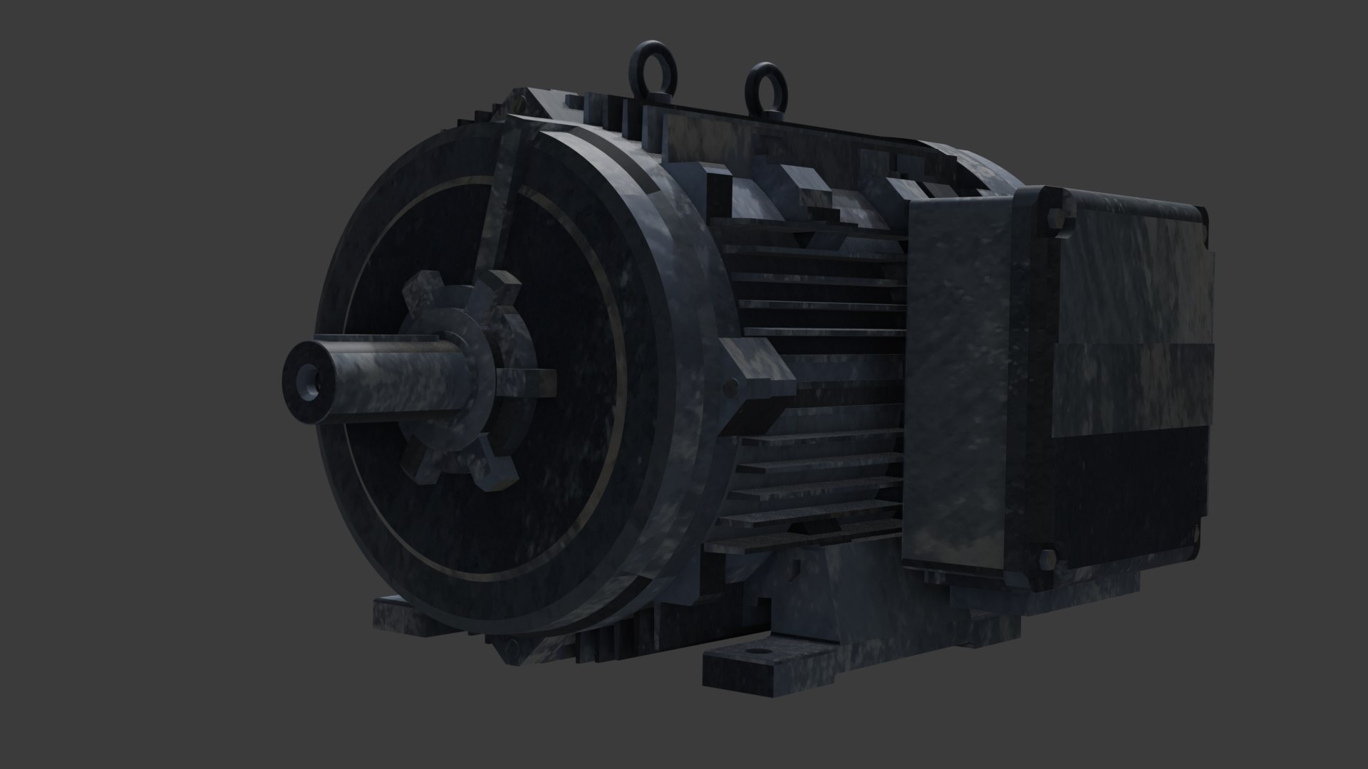 Big Electrical Motor 3D Model - TurboSquid 2288296