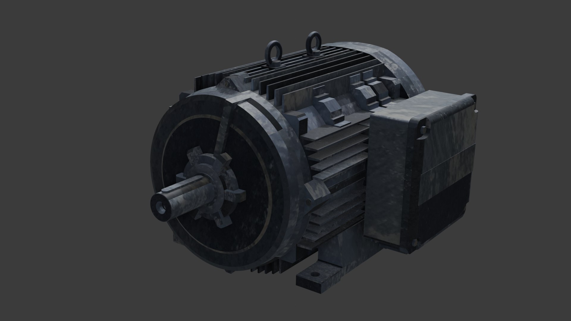 Big Electrical Motor 3D Model - TurboSquid 2288296