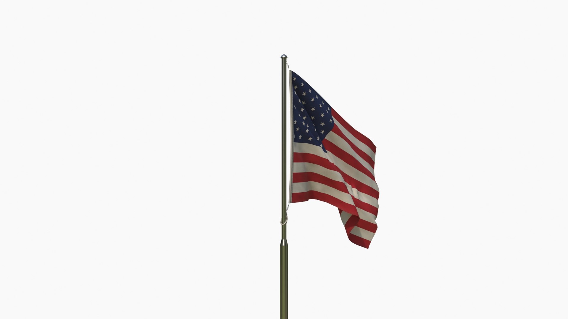 United State USA Flag 3D model - TurboSquid 1787911