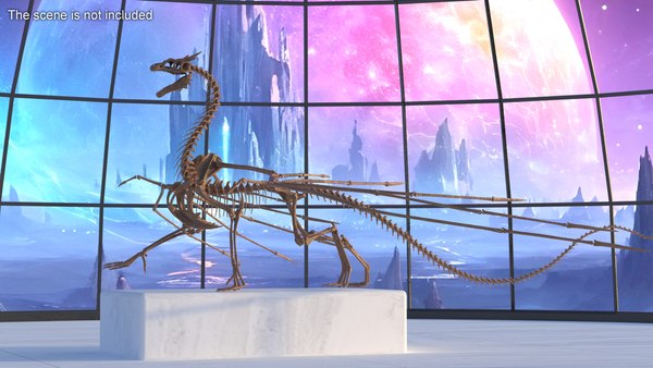 modelo 3d Esqueleto de dragón fosilizado aparejado - TurboSquid 2367867