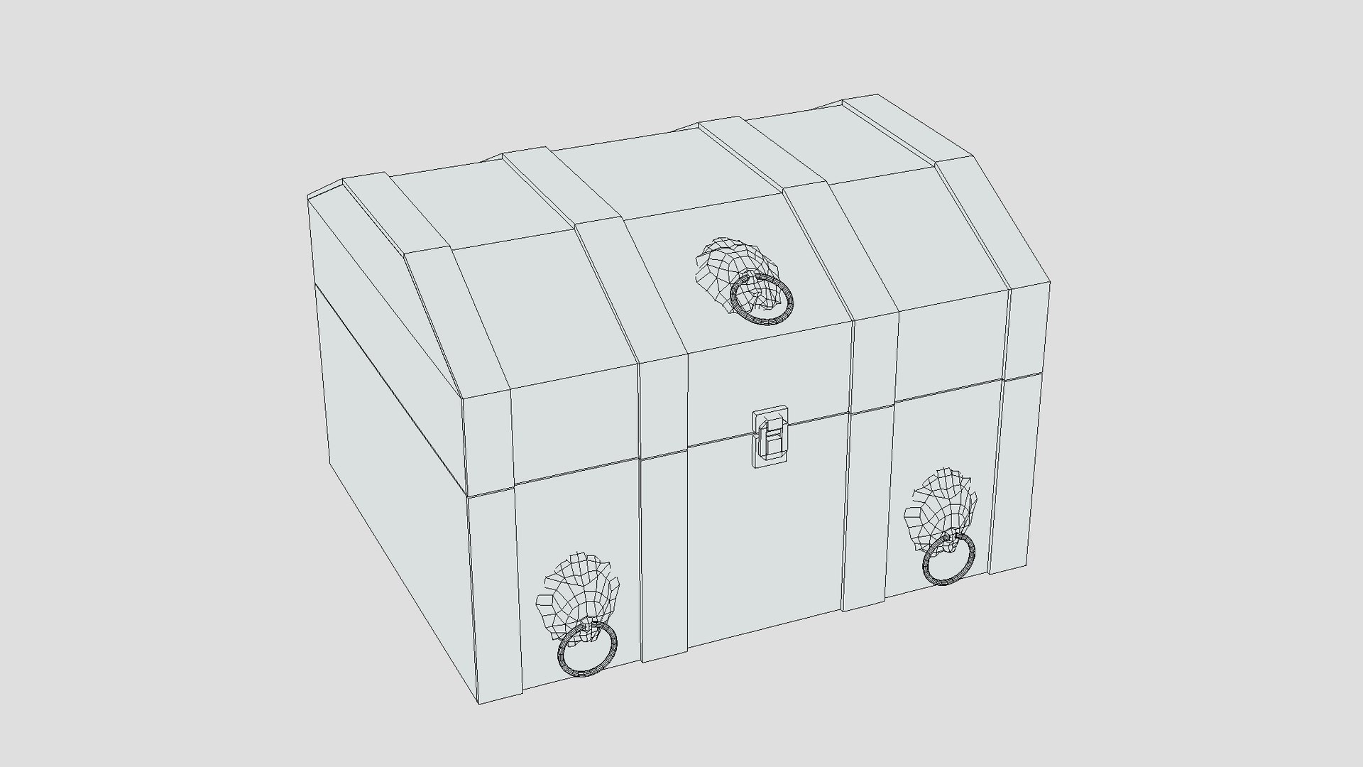 3D Treasure Chest Box 03 Low Poly PBR Realistic - TurboSquid 1936275