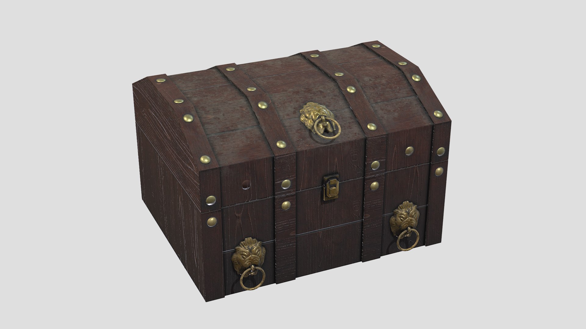 3D Treasure Chest Box 03 Low Poly PBR Realistic - TurboSquid 1936275