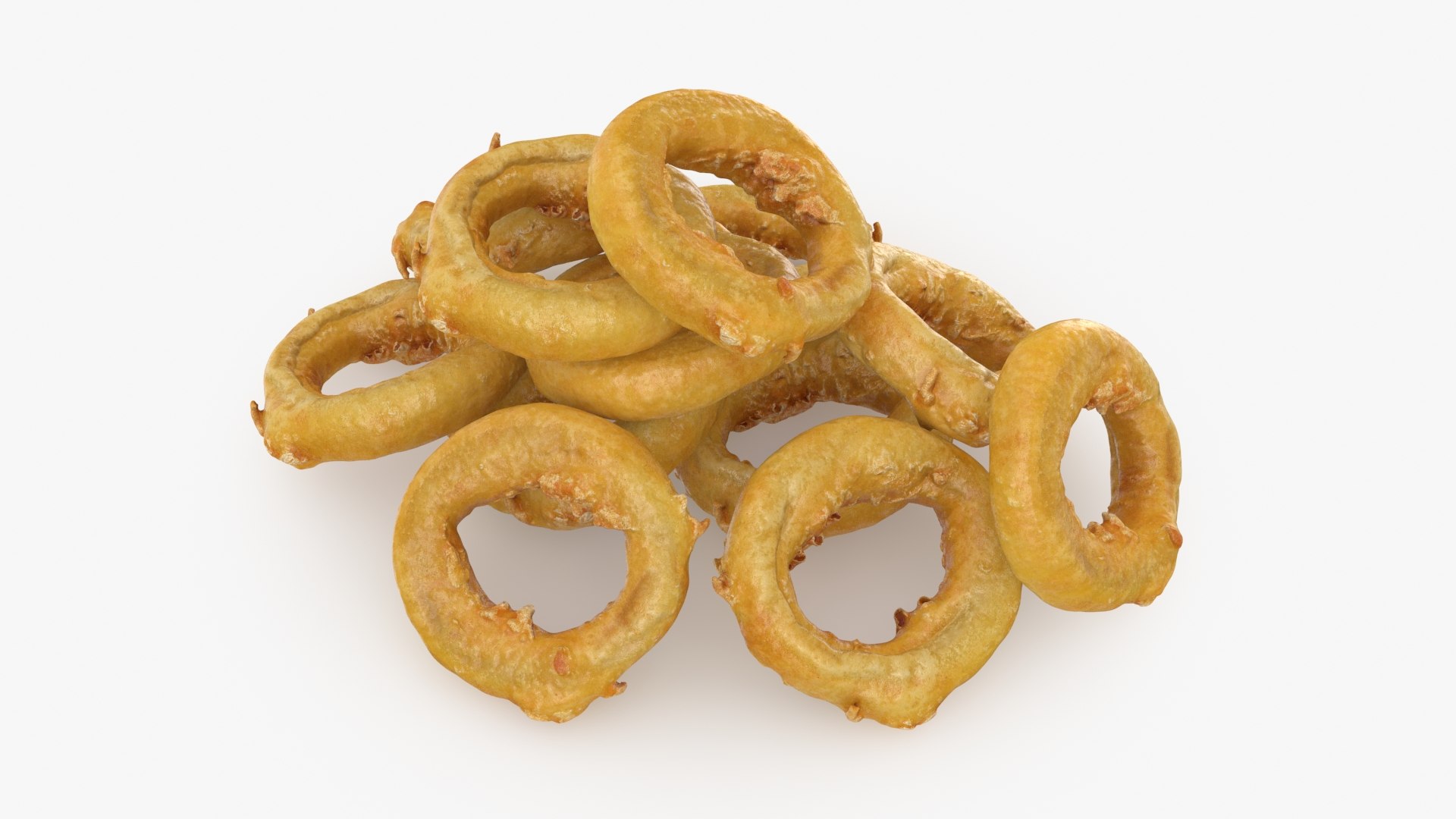 3D Onion Ring Pile - TurboSquid 2161291