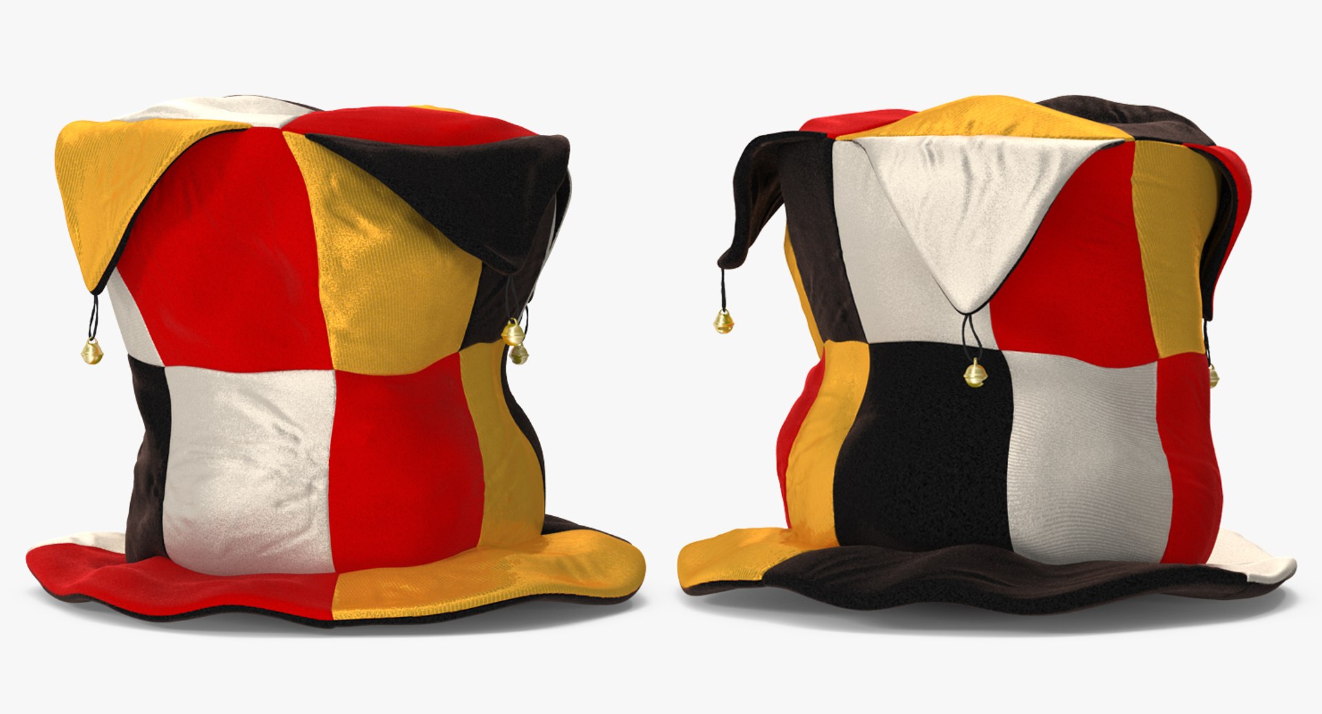 Clown Hat Bells 3D Model - TurboSquid 1356357