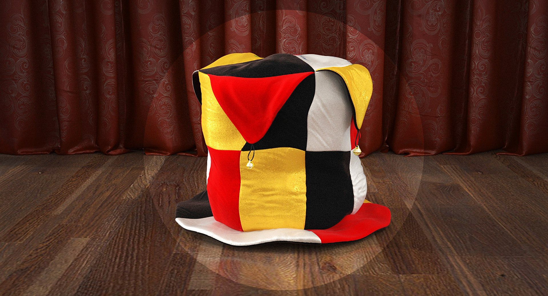 Clown Hat Bells 3D Model - TurboSquid 1356357