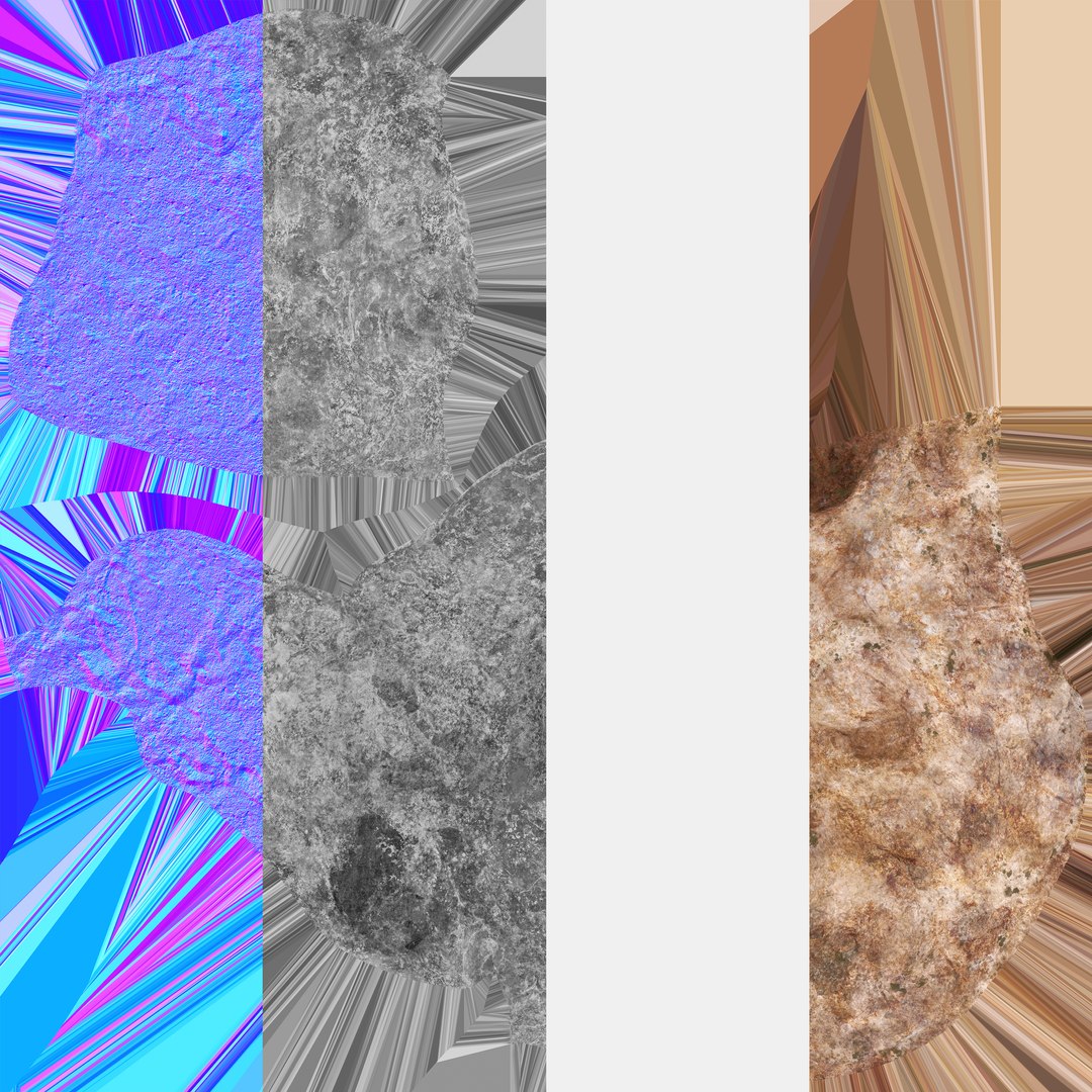 3D Fallen Rocks 01 Medium - TurboSquid 1866127