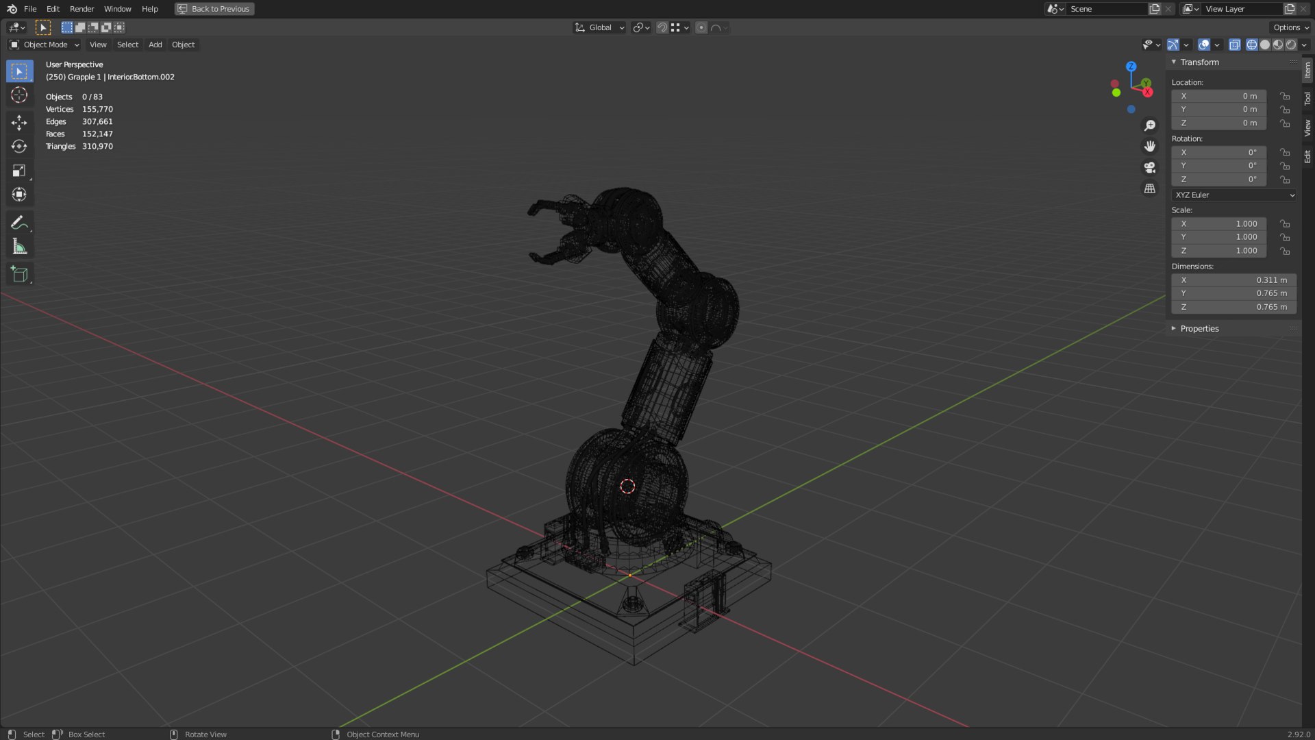 3D Mechanical Arm Model - TurboSquid 1713888