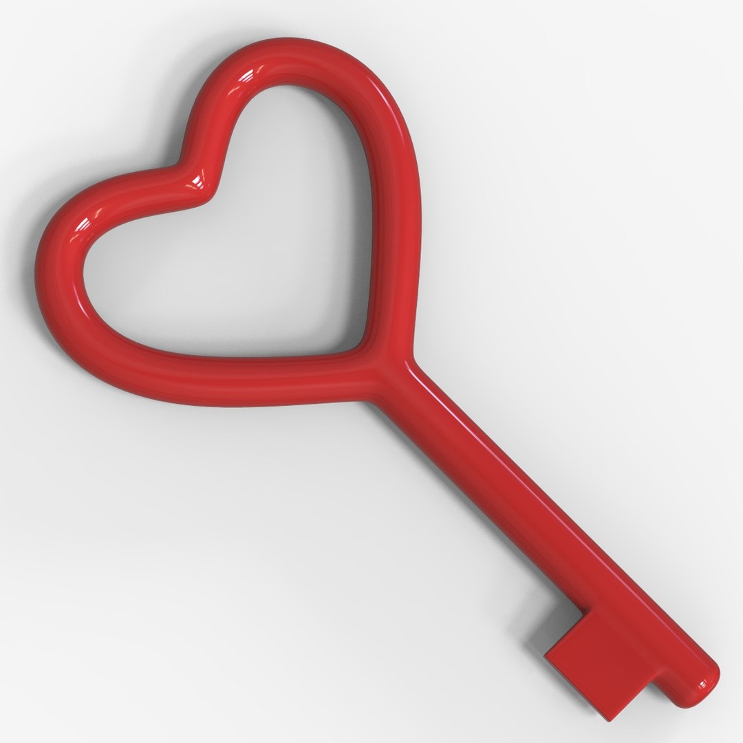 3D Model Heart Key - TurboSquid 1209200
