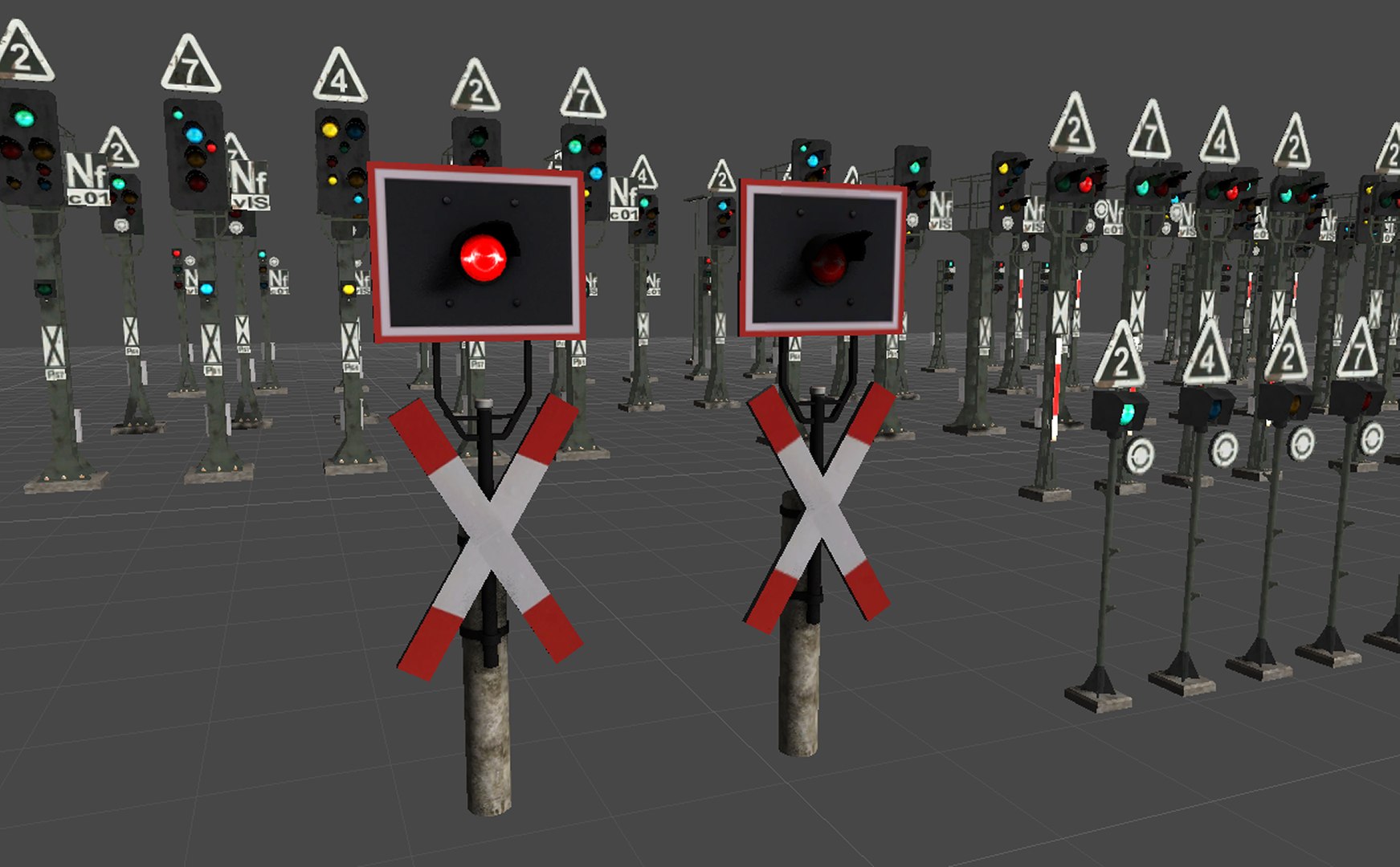 3D Train Signal - TurboSquid 1615092