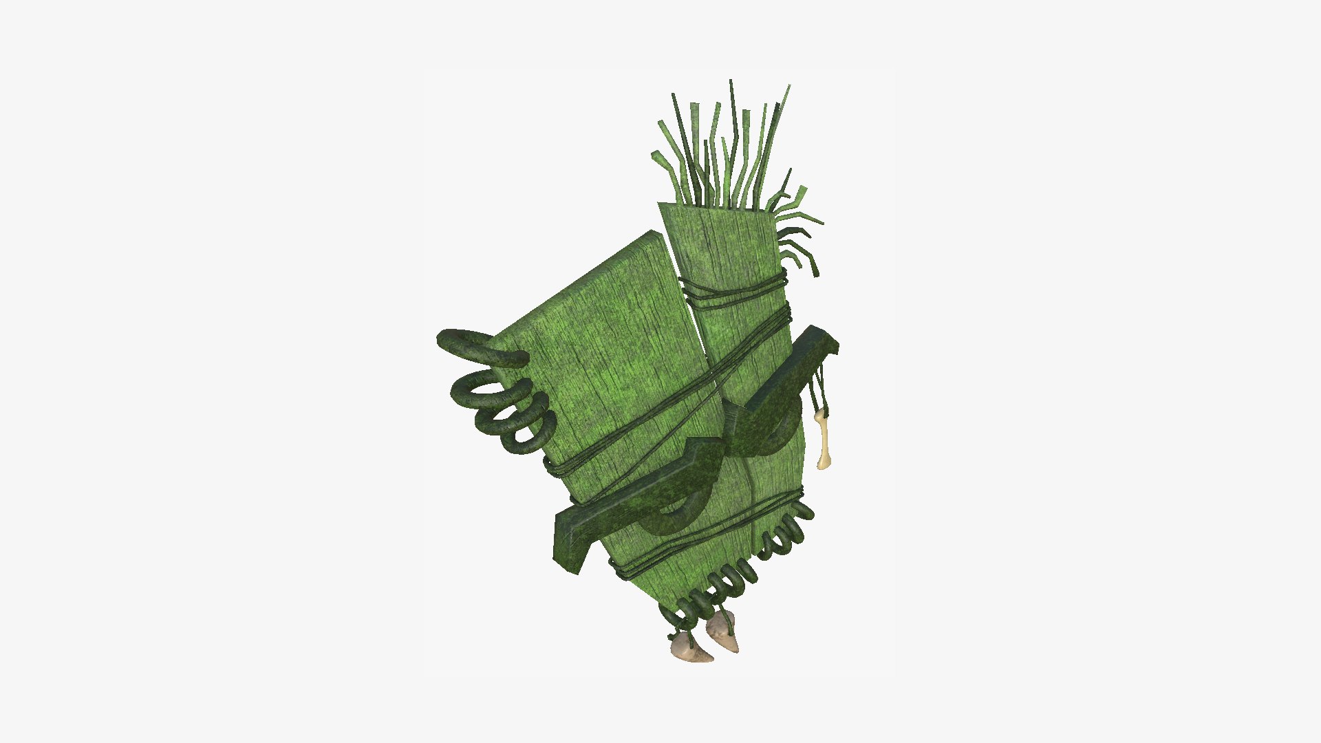 3D Tribal Mask B09 Full Mud - Costume Character Design model ...