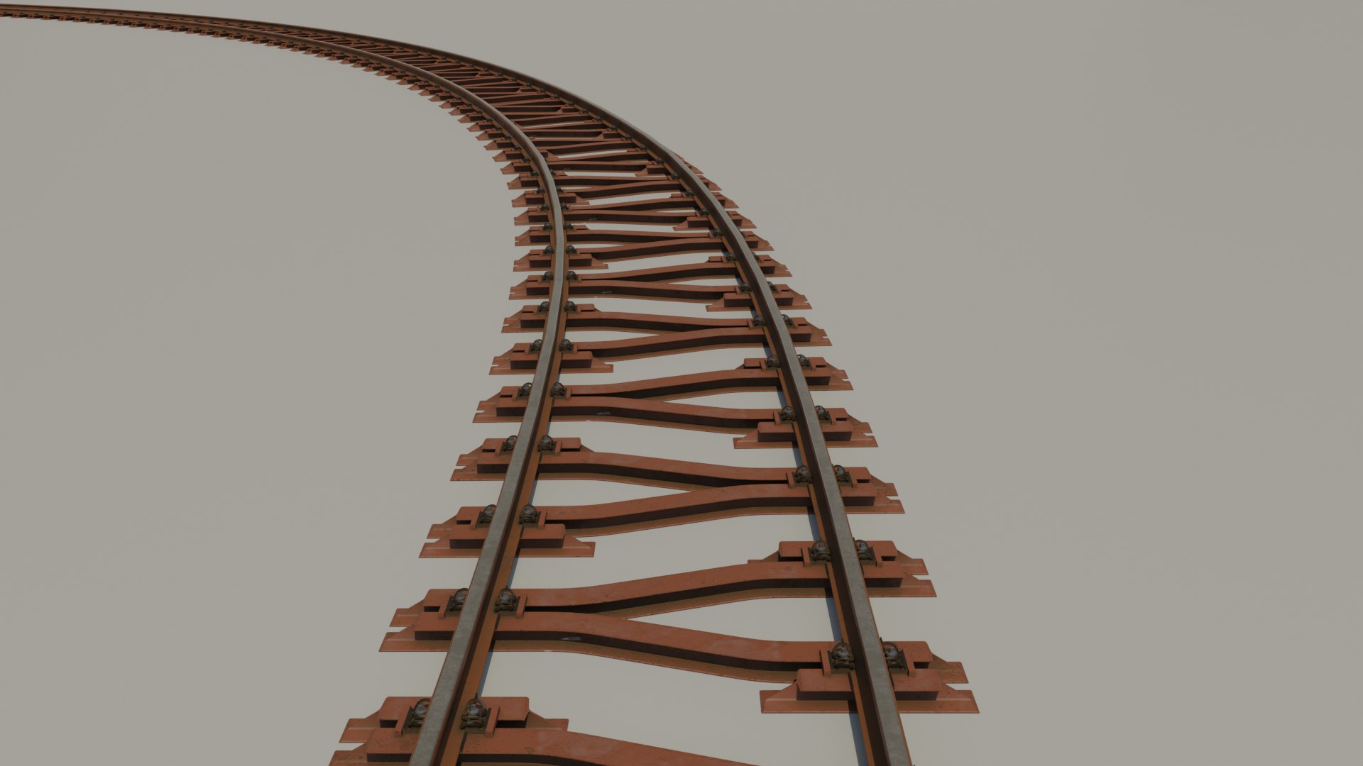 3D Railway Track - TurboSquid 2162380