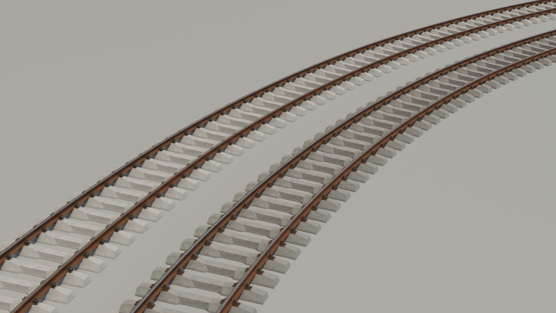 3D Railway Track - TurboSquid 2162380