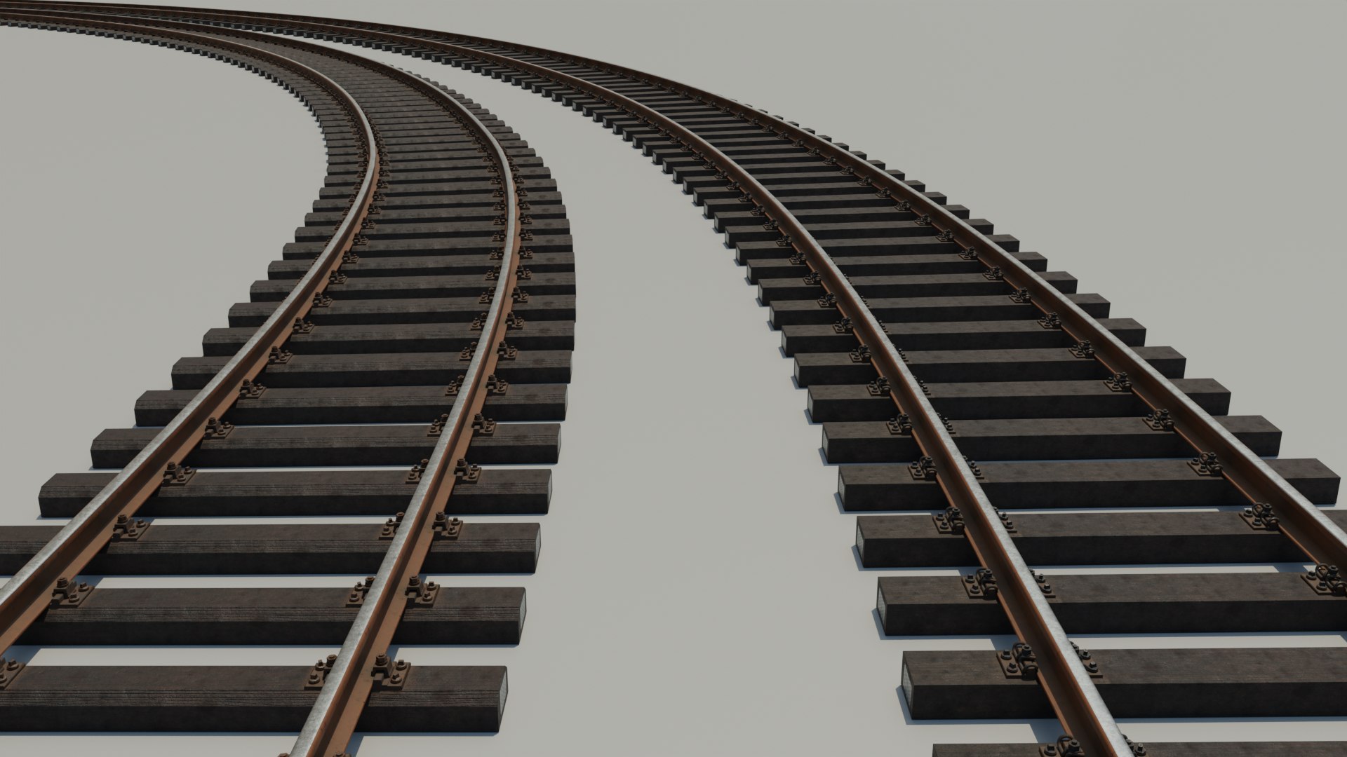 3D Railway Track - TurboSquid 2162380