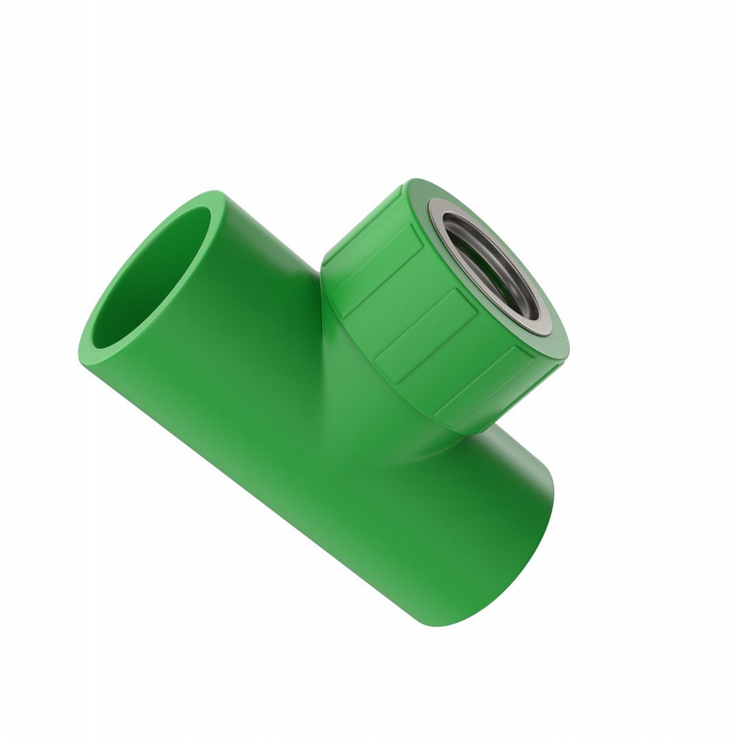 Female Threaded Tee Pipe 3D - TurboSquid 1967455