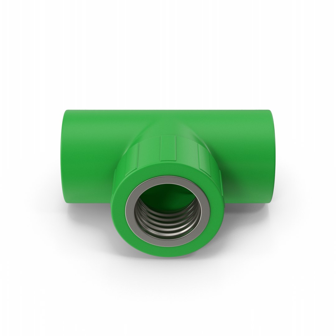 Female Threaded Tee Pipe 3D - TurboSquid 1967455