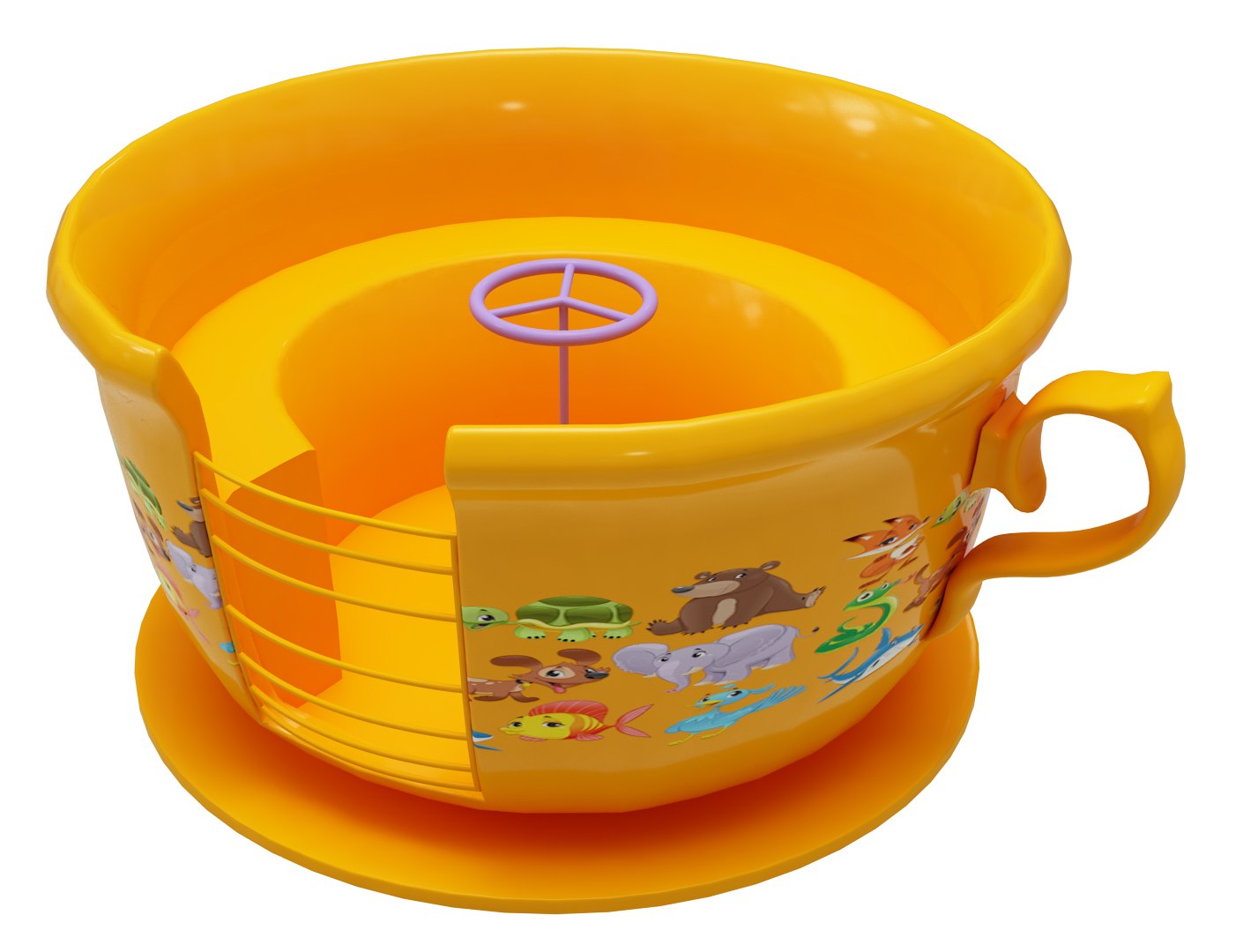 Tea Cup Ride 3D Model - TurboSquid 1610855