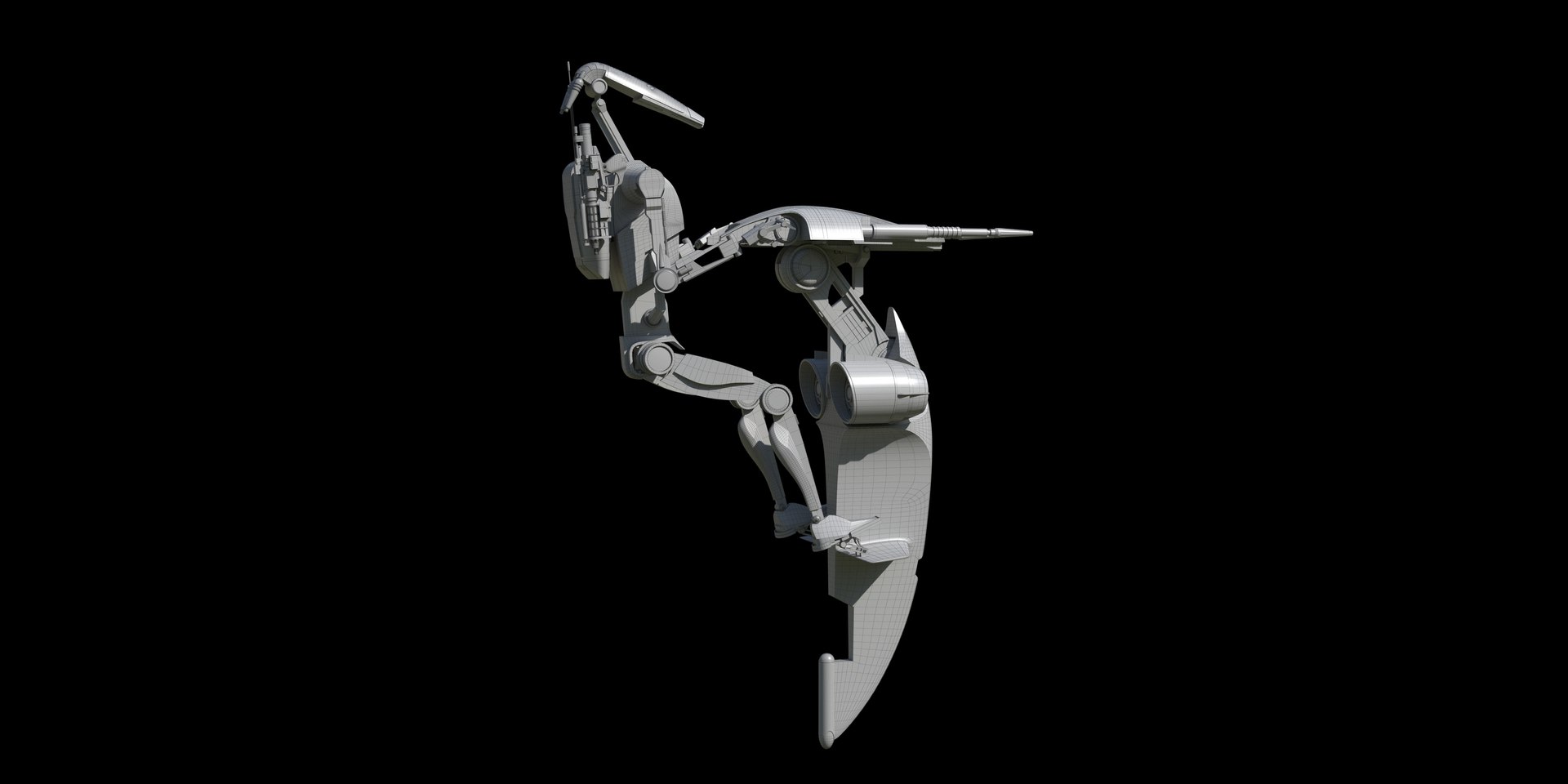Stap Custom Build Star Wars 3D Model - TurboSquid 2090880