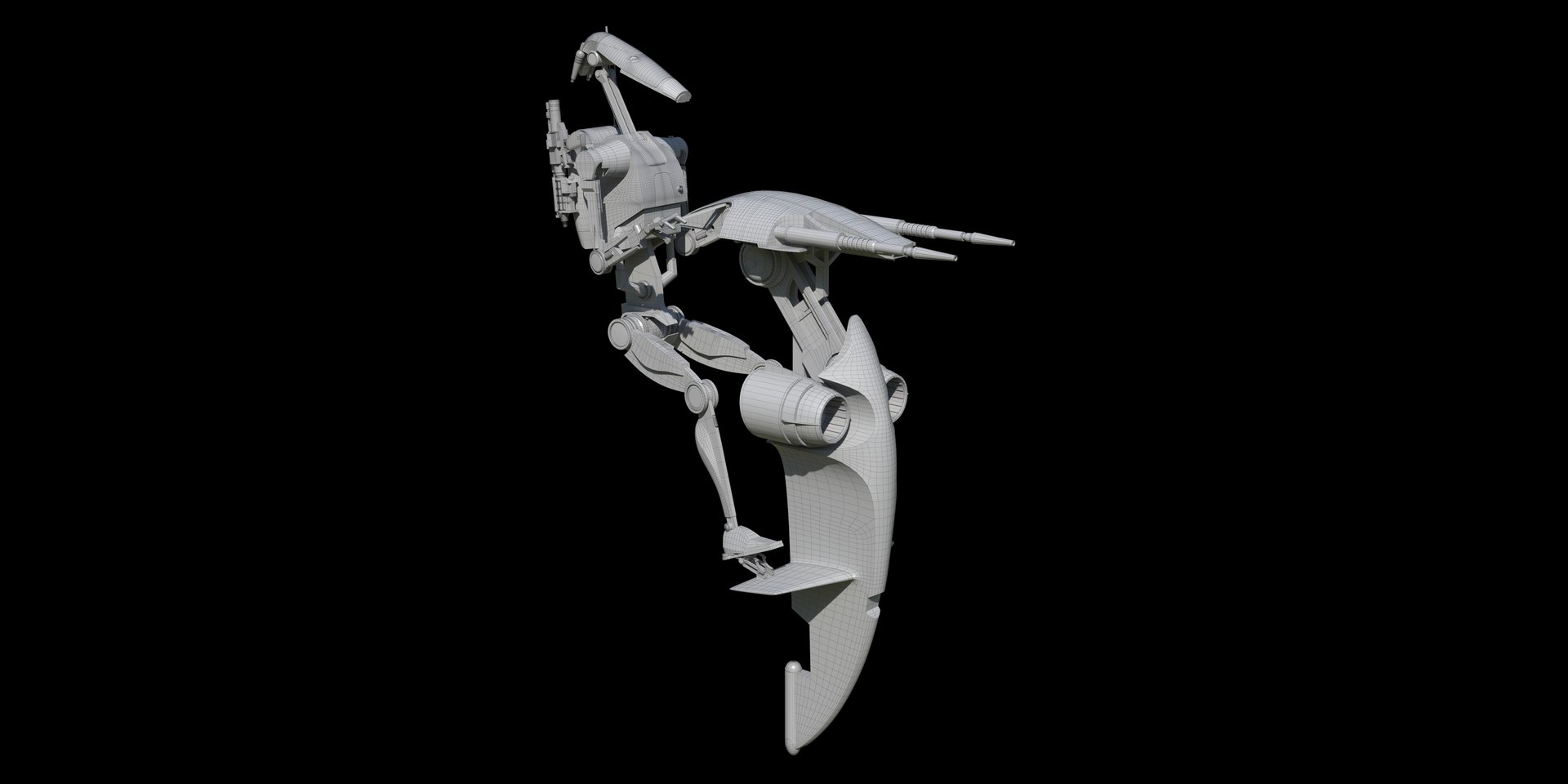 Stap Custom Build Star Wars 3D Model - TurboSquid 2090880