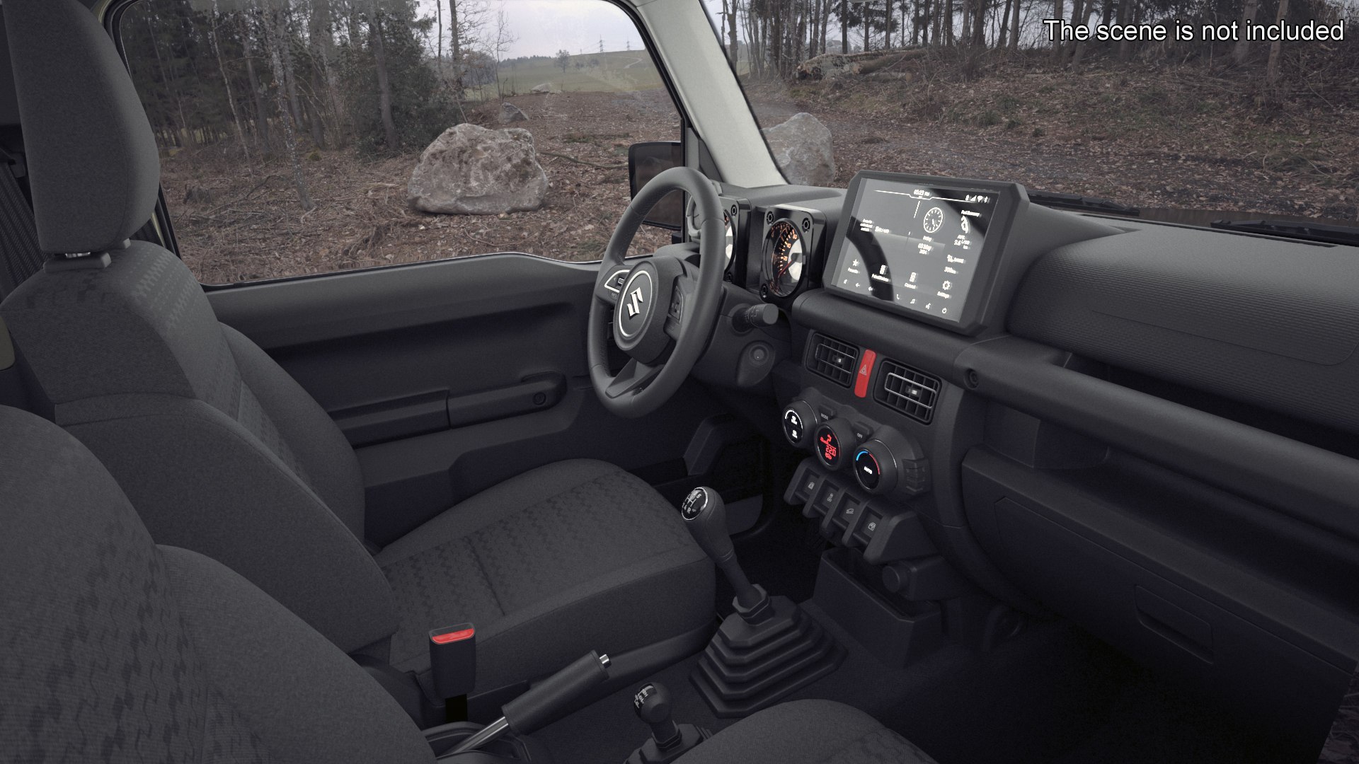 Three Door SUV Suzuki Jimny 2025 Beige Rigged For Maya 3D Model ...