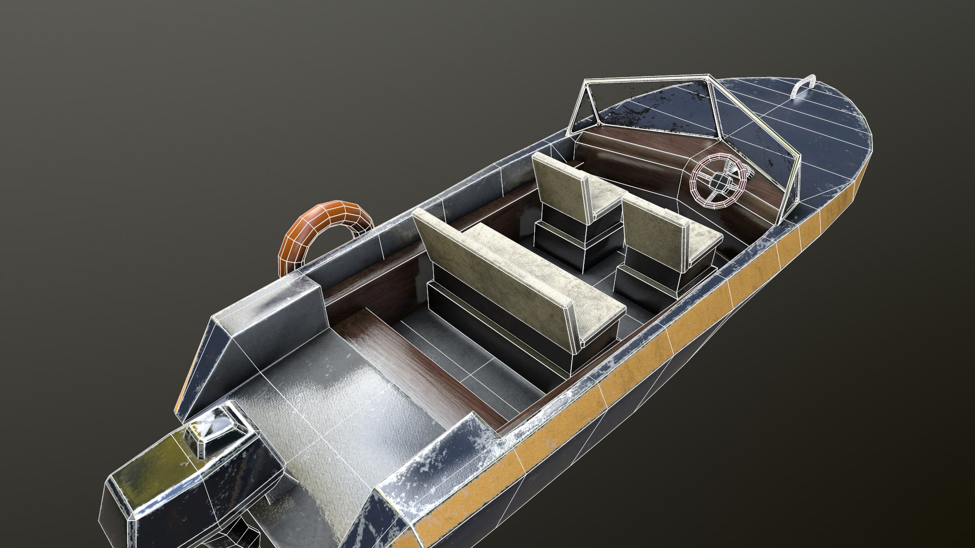 3D Model Motor Boat - TurboSquid 1421508