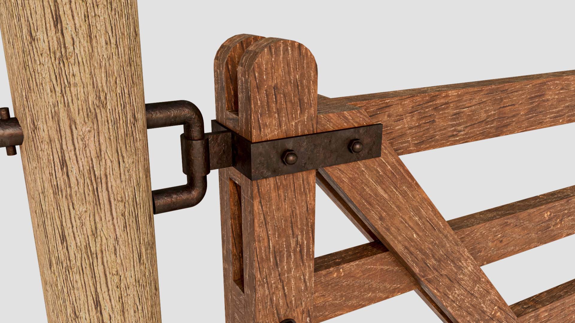 3D Farm Gate Model - TurboSquid 2141345