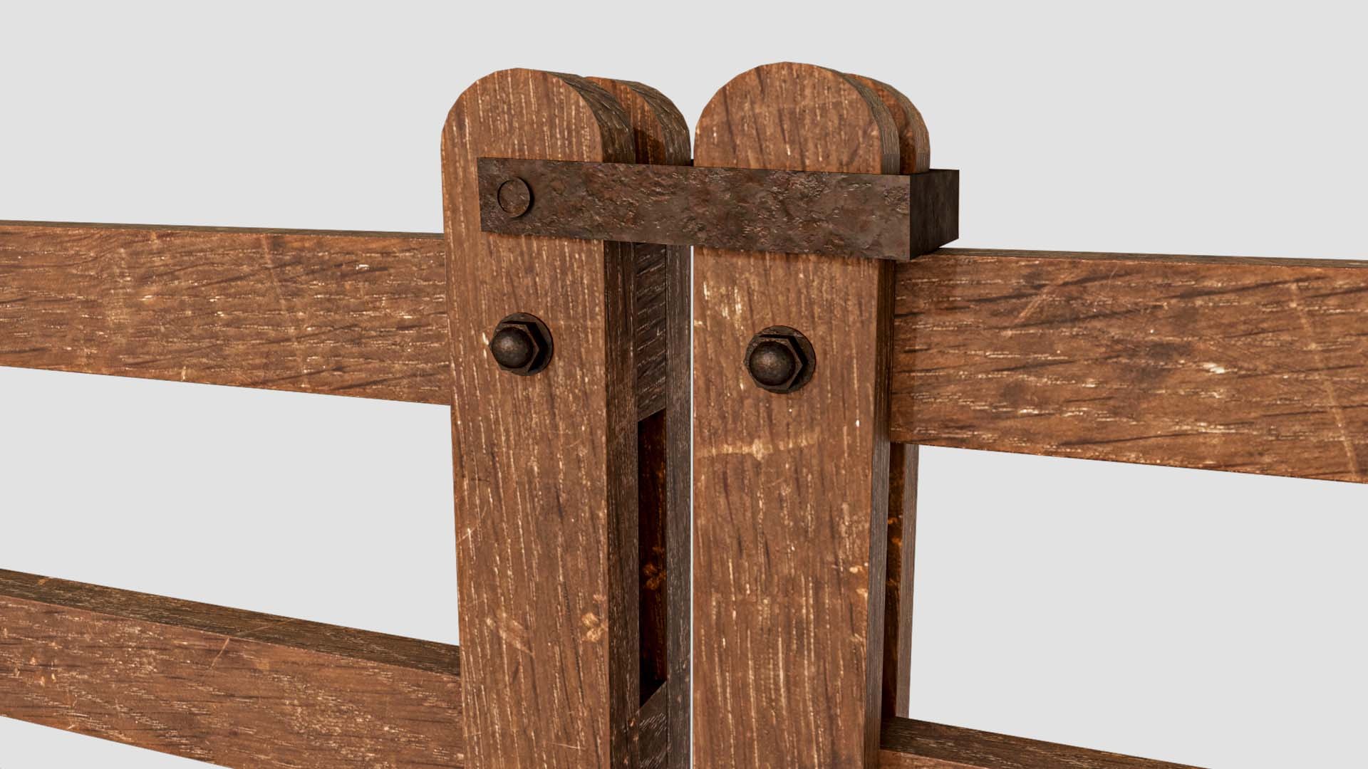 3D Farm Gate Model - TurboSquid 2141345