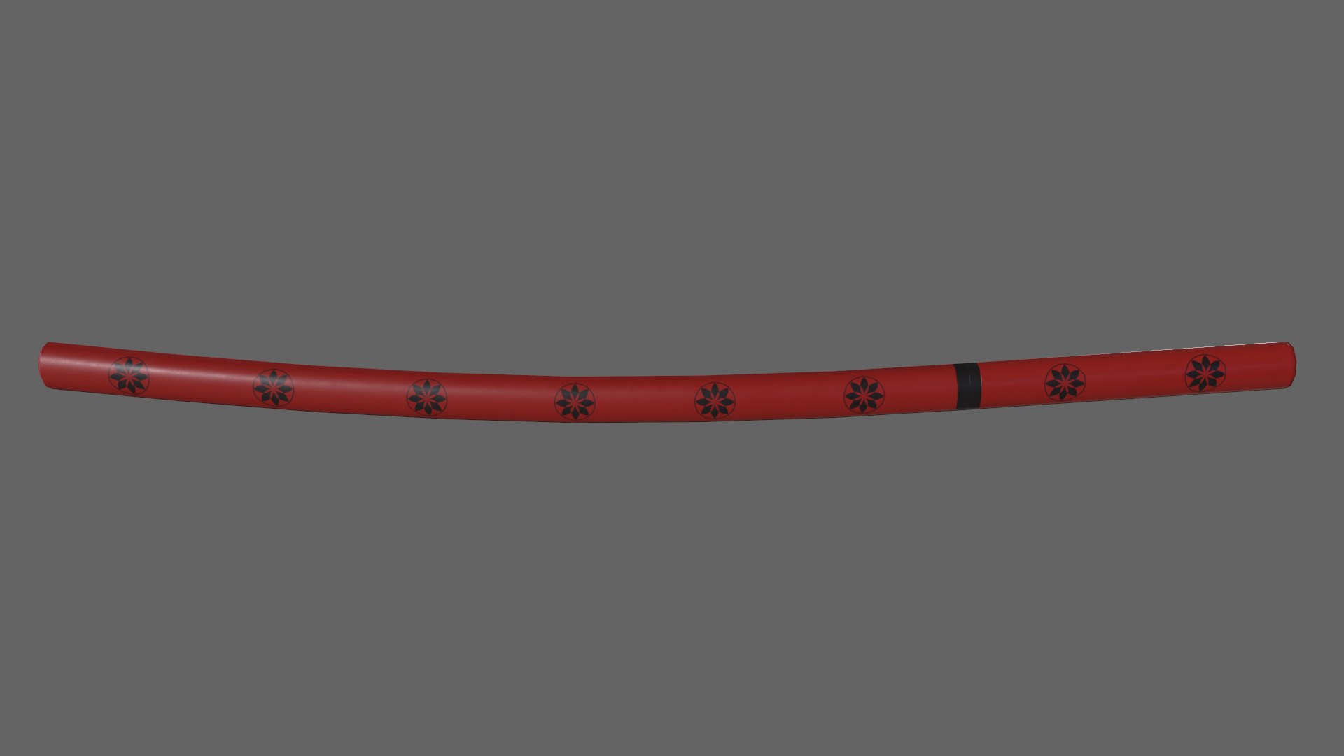3D PBR Katana Japanese Sword Red V3 - TurboSquid 1820183