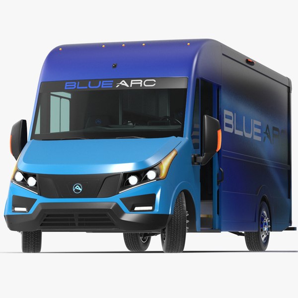 3D модель Blue Arc Electric Delivery Van Rigged for Maya - TurboSquid ...