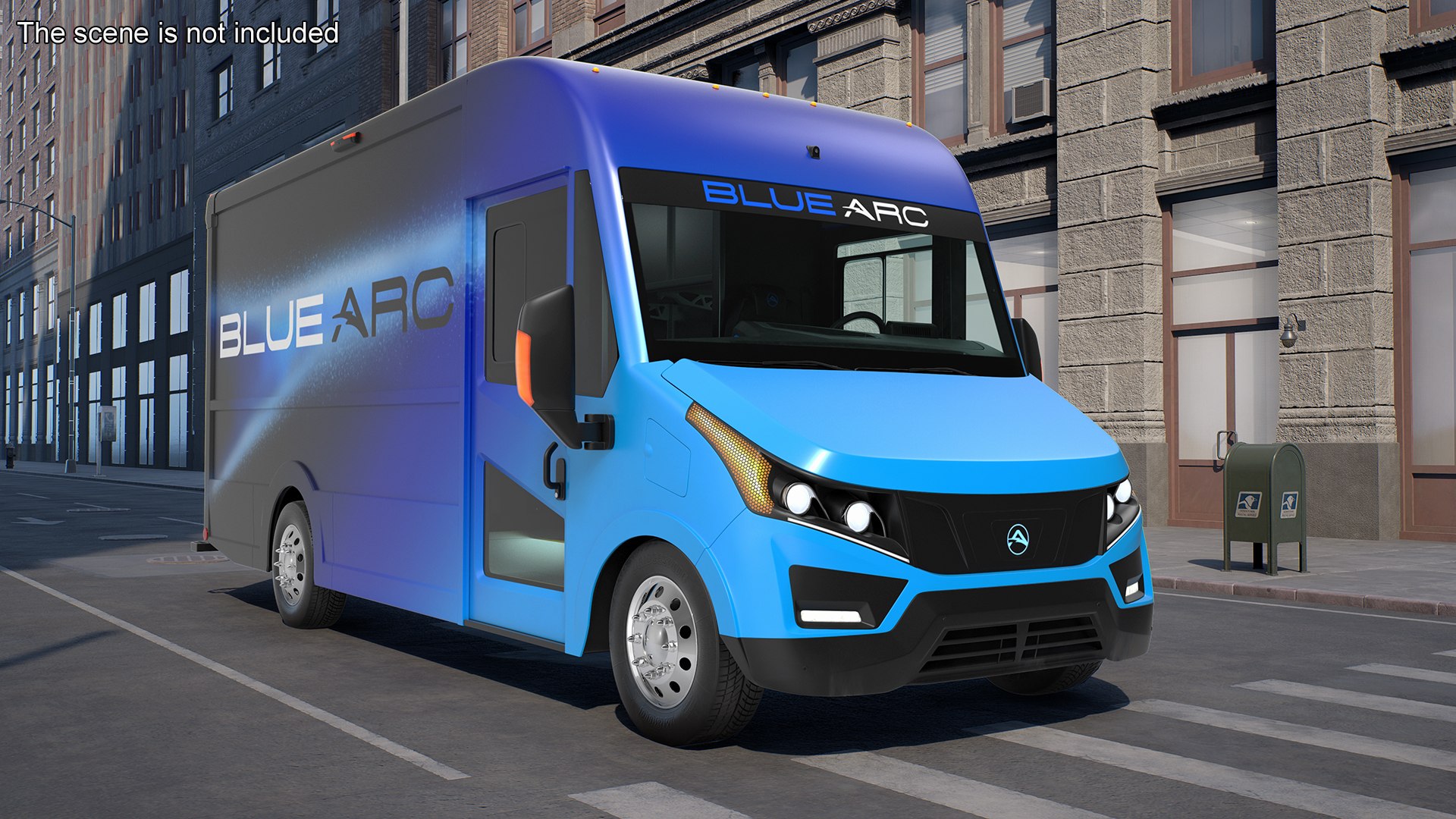 Blue Arc Electric Delivery Van Rigged for Maya 3D model - TurboSquid ...