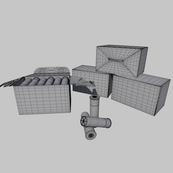 shotgun shells 3d model