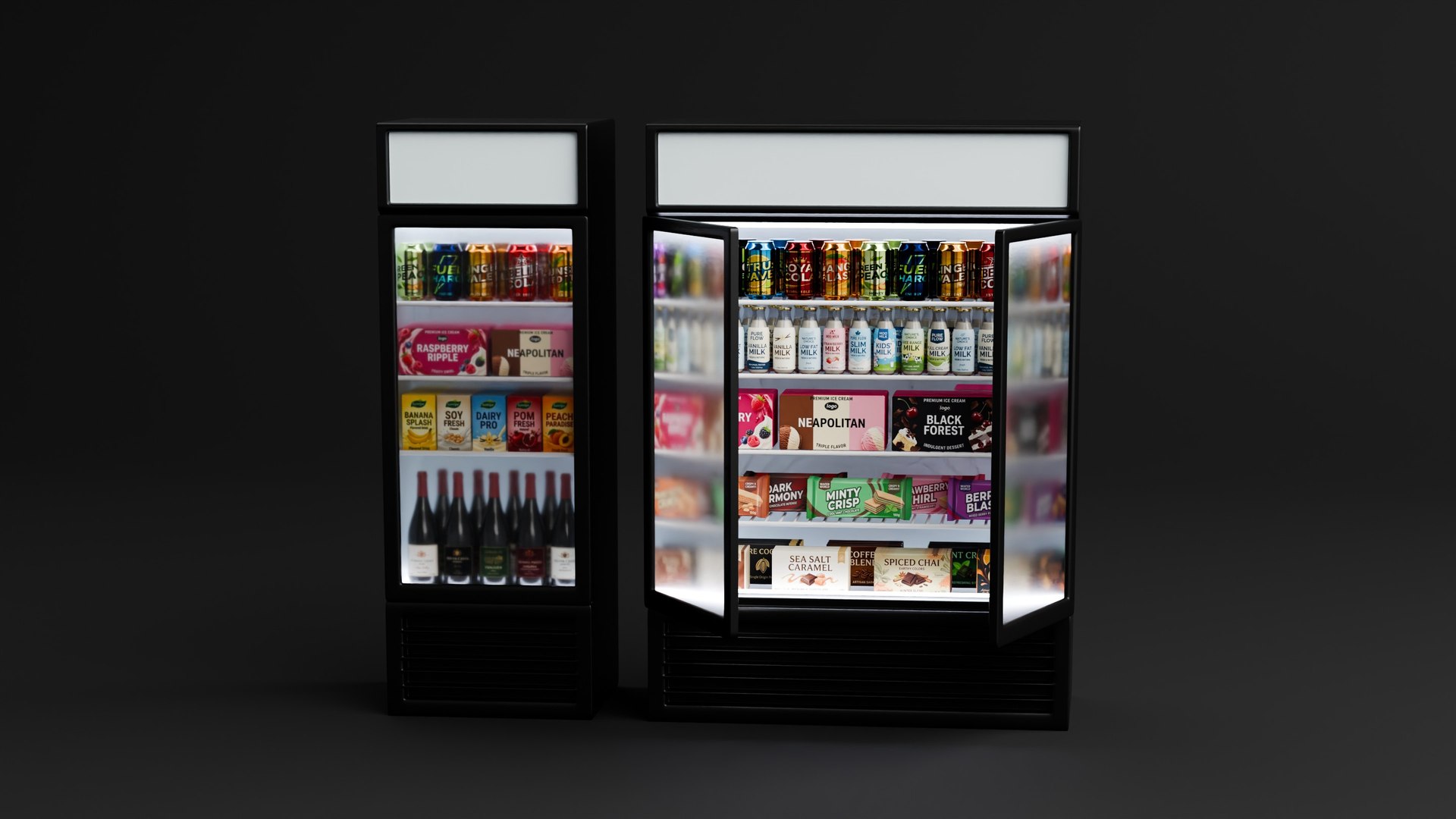 Free 3D Low Poly Retail Store Asset Pack - TurboSquid 2553798