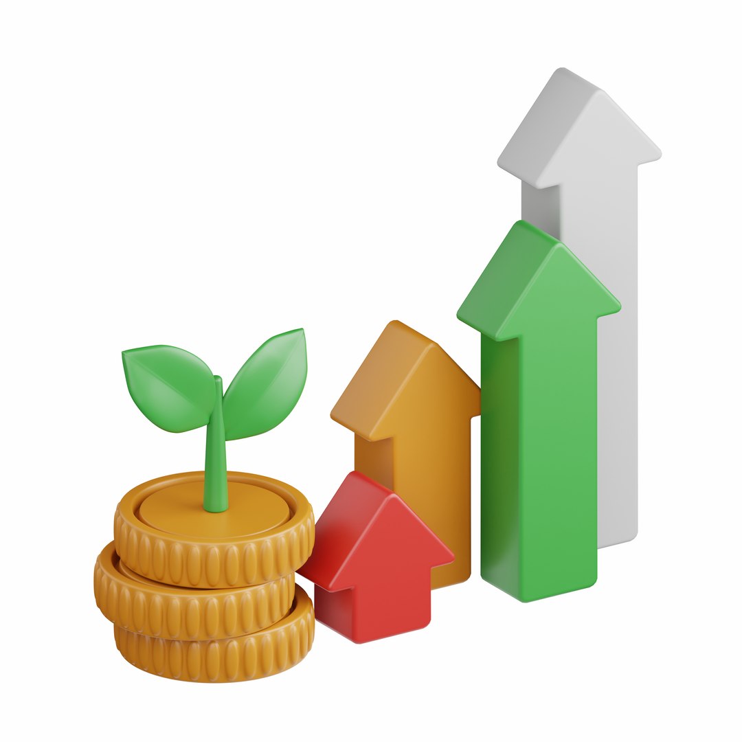 3d Rendering Profit Isolated Useful For Business And Finance Design ...
