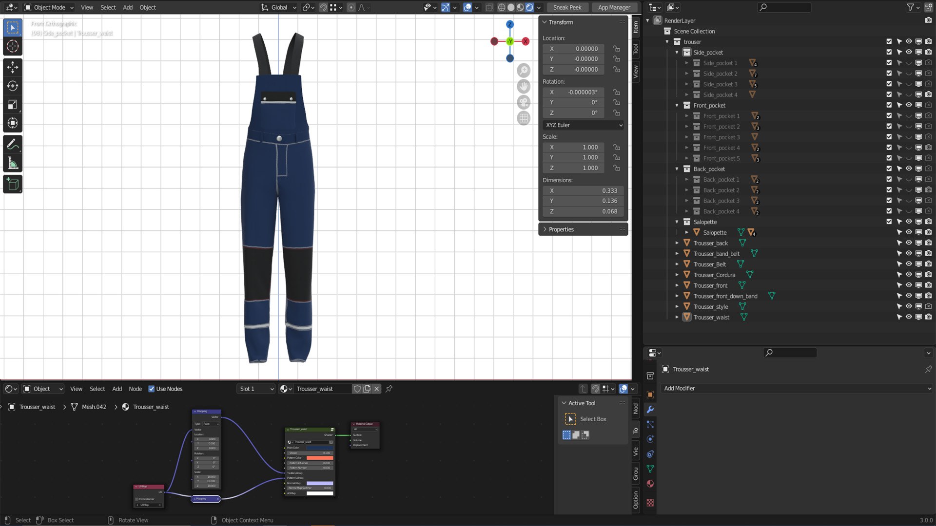 3D Mens Work Wear Mechanics Overalls - TurboSquid 1849241