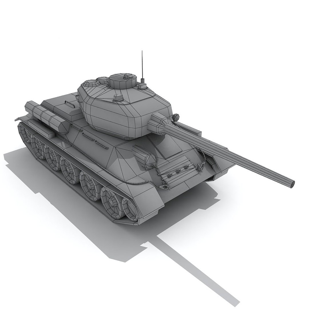 3d model of tank