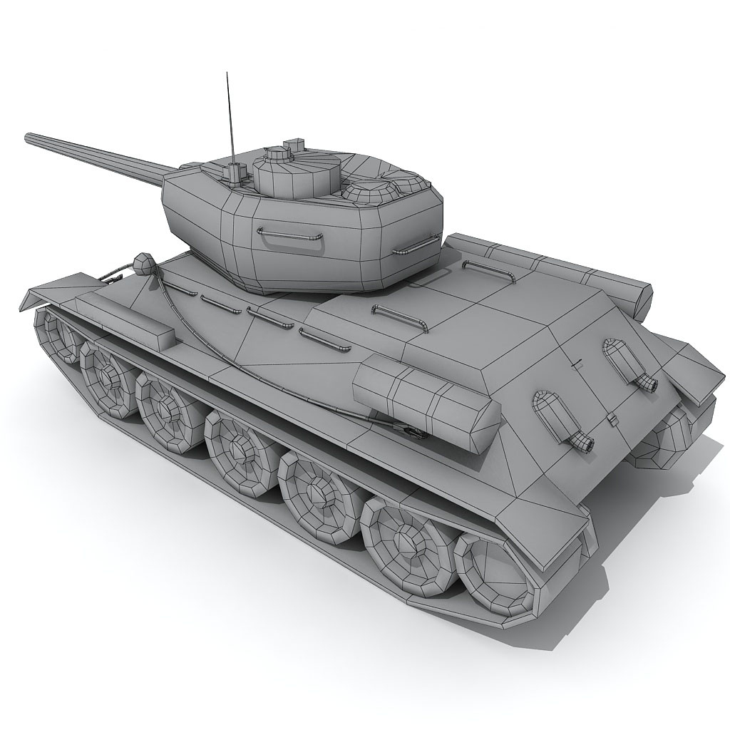 3d model of tank