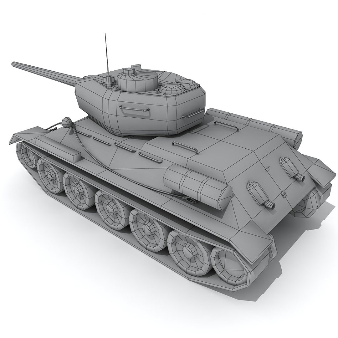 3d model of tank