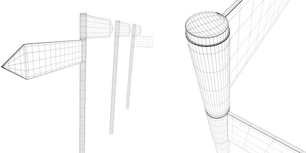 3D signpost - TurboSquid 1675964