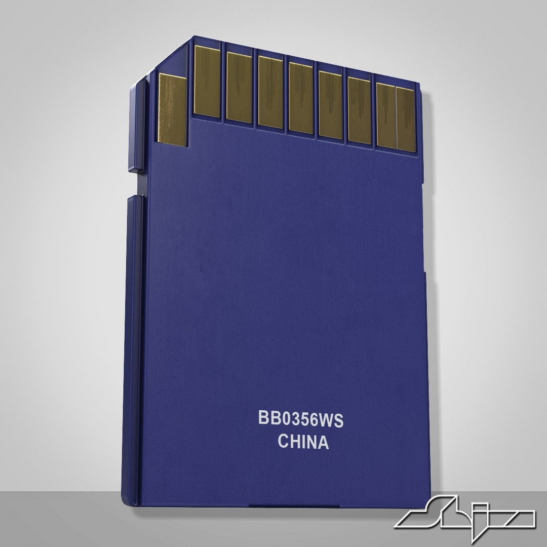 3d Model Sd Card 512 Gb