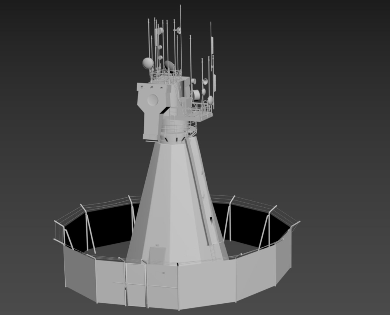 Abandoned Radio Tower 3D Model - TurboSquid 1789909