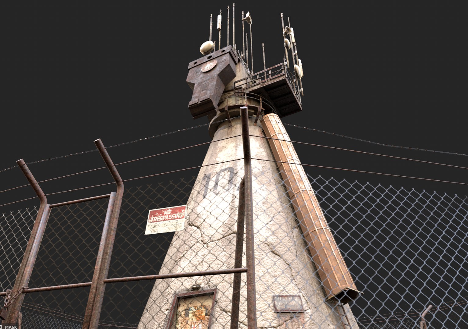Abandoned Radio Tower 3D Model - TurboSquid 1789909