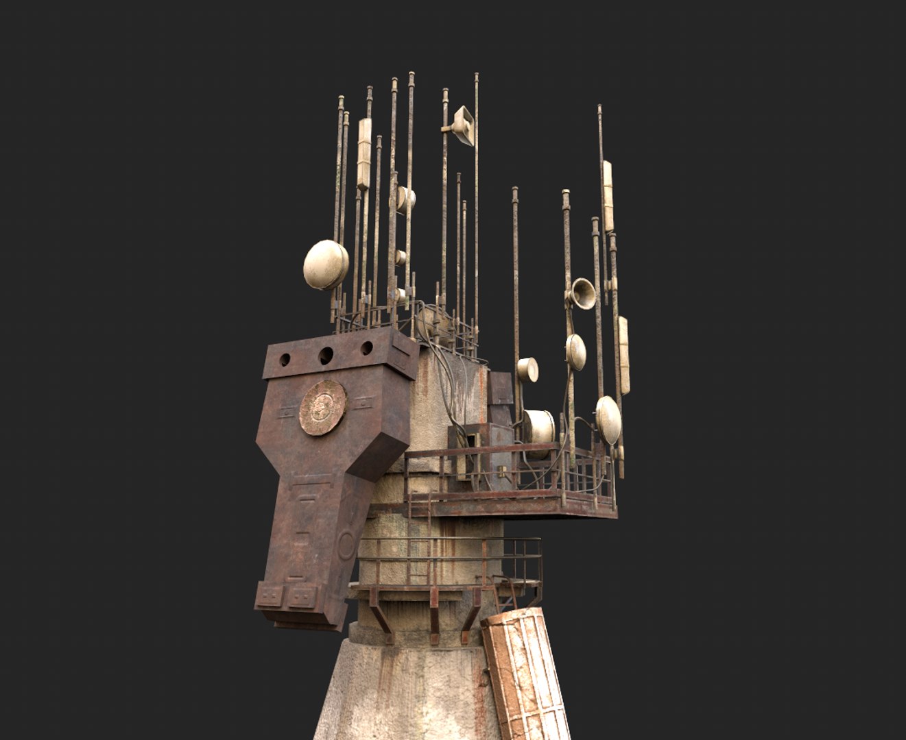 Abandoned Radio Tower 3D Model - TurboSquid 1789909