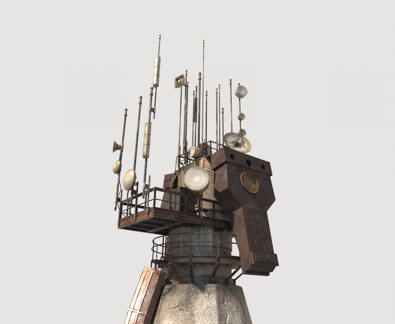 Abandoned Radio Tower 3D Model - TurboSquid 1789909