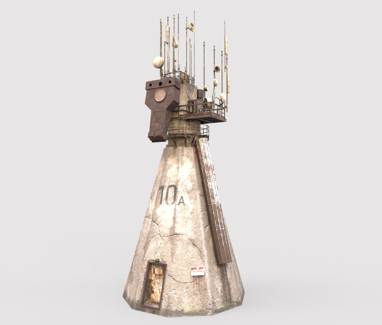 Abandoned Radio Tower 3D Model - TurboSquid 1789909