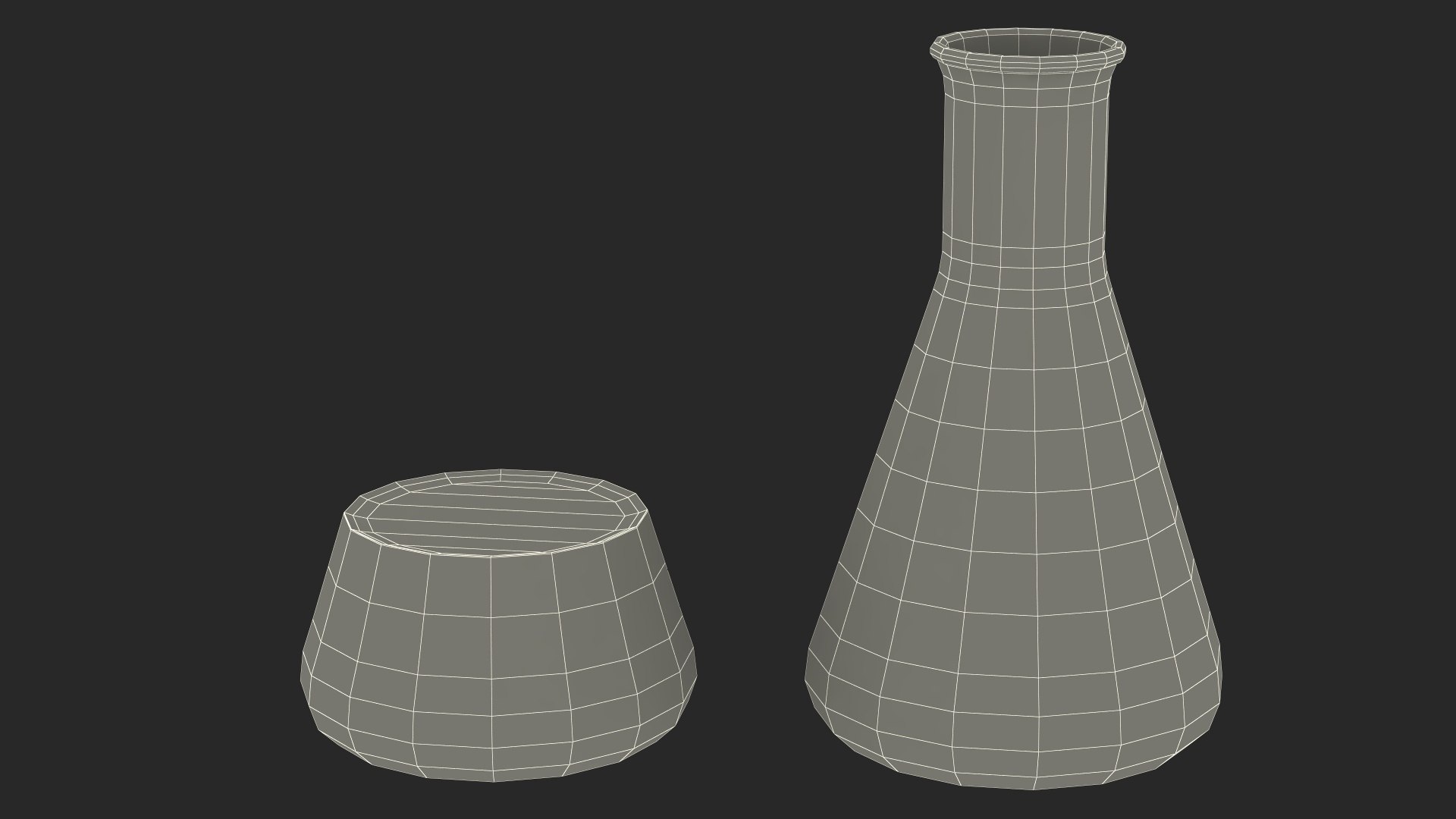 3D model Narrow Mouth Erlenmeyer Flask 250 ml with Blue Liquid ...