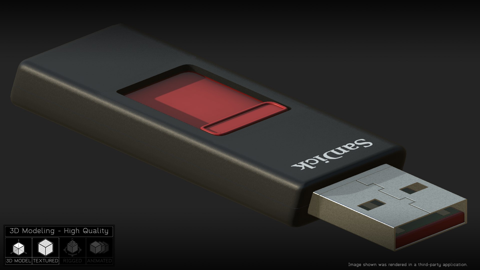 3d Model Usb Flash Drive