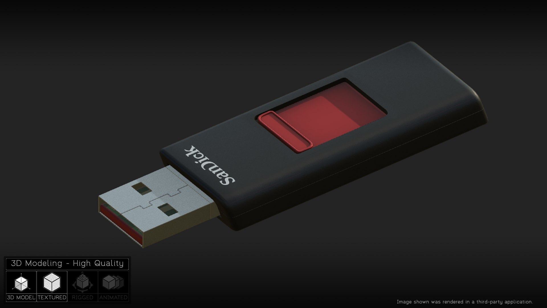3d Model Usb Flash Drive