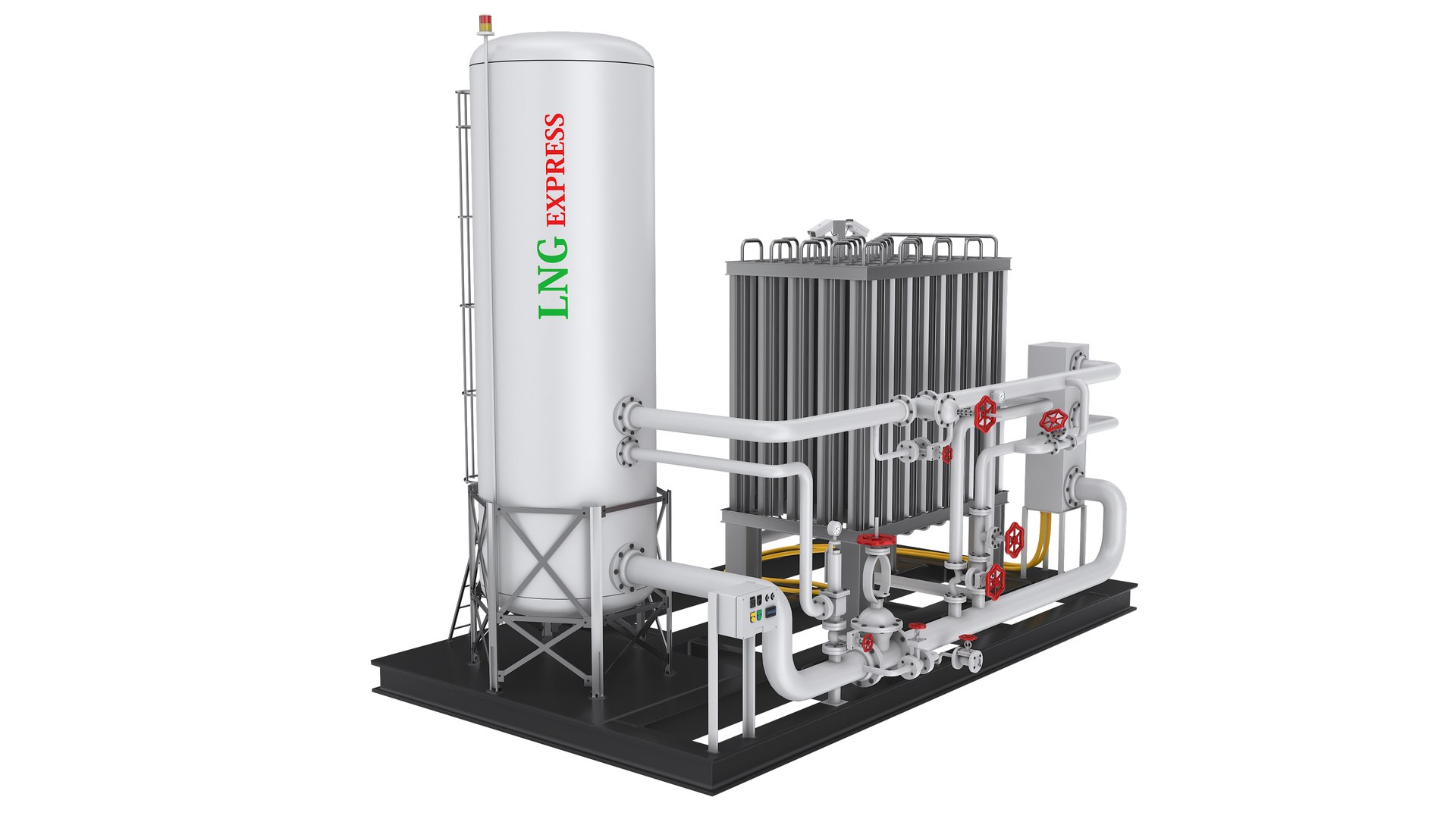 3D LNG Gas Filling Station And Dispenser - TurboSquid 2257696