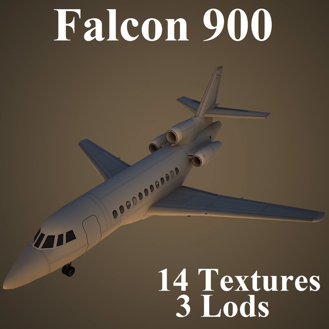 3d Model Dassault Falcon 900