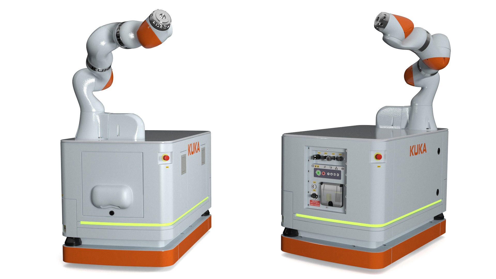 3D Mobile Robot KUKA KMR Iiwa Rigged - TurboSquid 2288090